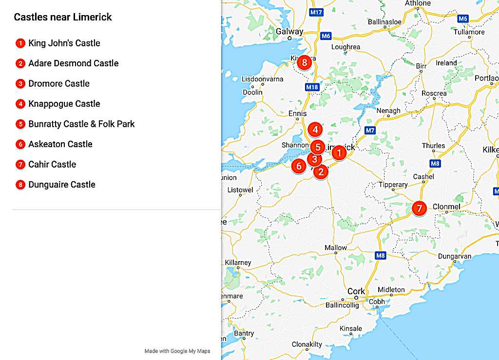 Best castles near Limerick - Historic European Castles