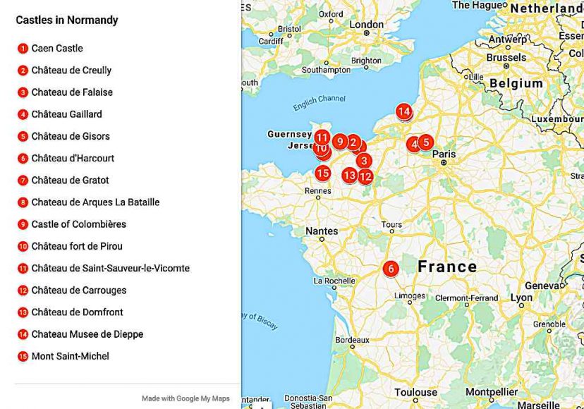 Best Castles in Normandy - Historic European Castles